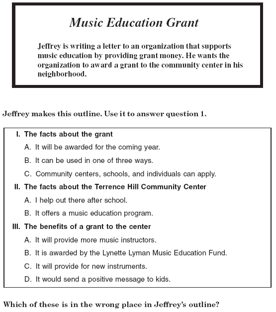 Grade 8 Writing VDOE 2005 Released Items
